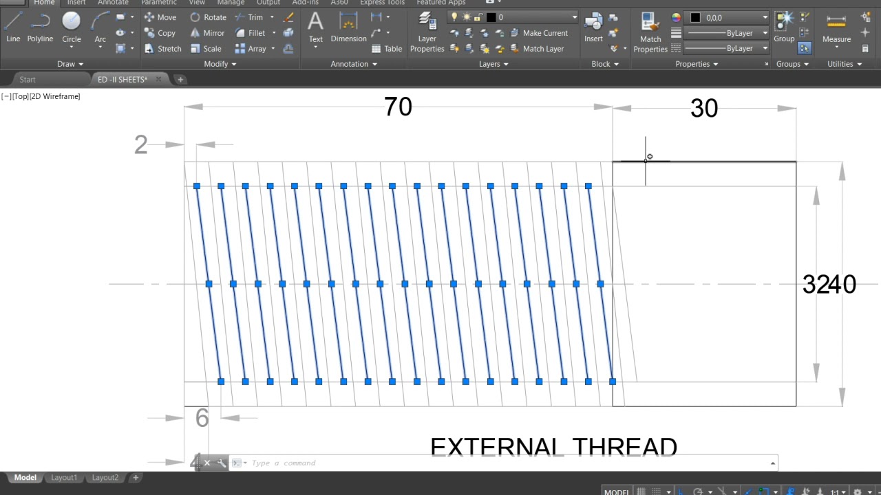 EXTERNAL AND INTERNAL THREADS - YouTube