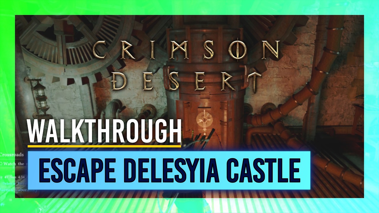 Escape Delesyia Castle | Crossroads Quest Walkthrough | Crimson Desert ...