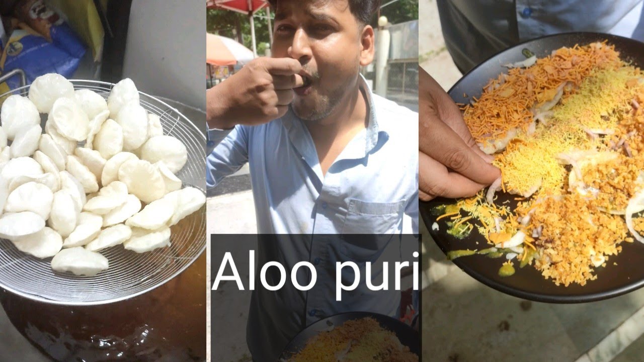 Surat's Famous Live Allu Puri | How to make Aloo puri | - YouTube