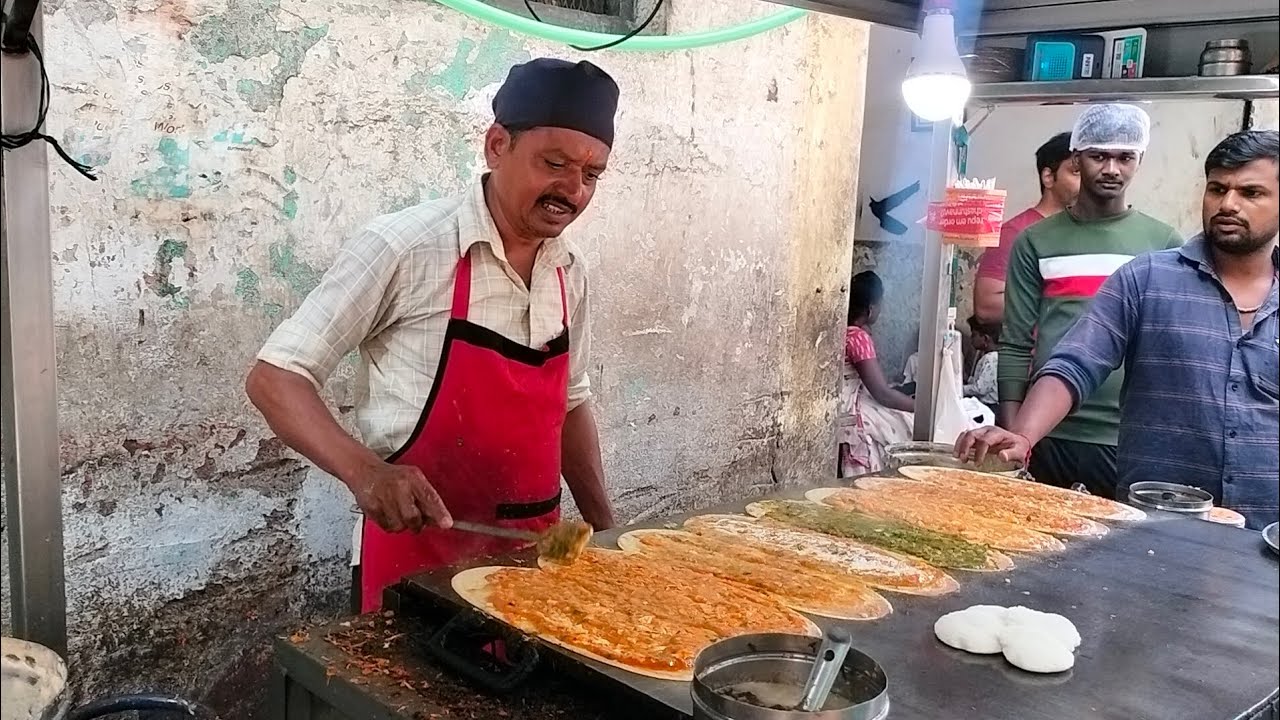 Hyderabad most famous Ram ki Bandi | Best Dosa | Hyderabad Street food ...