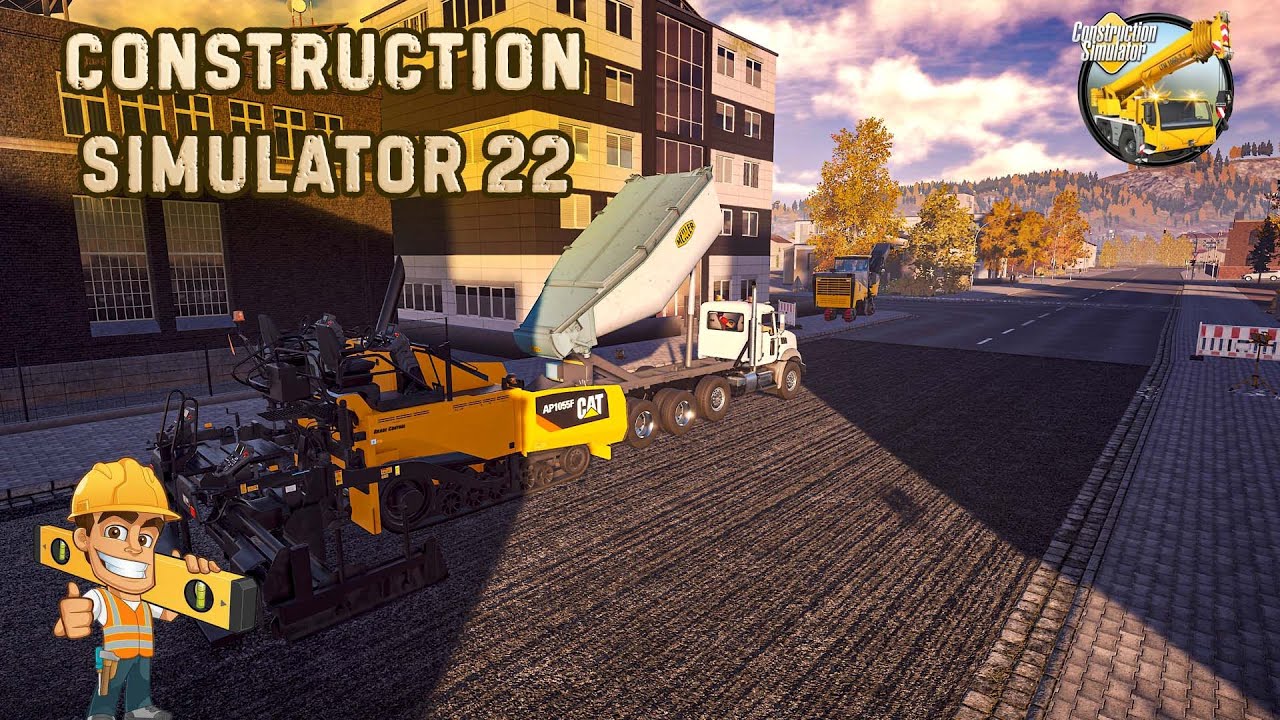 Construction Simulator 22 РАБОТАЕТ ДРСУ ЧАСТЬ 24 - YouTube