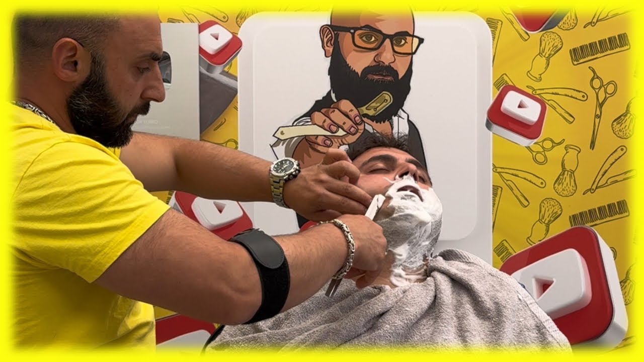 Relaxing ASMR Beard Trim and Shave - YouTube