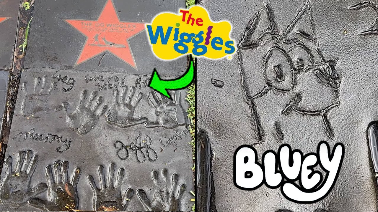 The Wiggles, Bluey & more! Handprints at Australia Zoo 🇦🇺 - YouTube