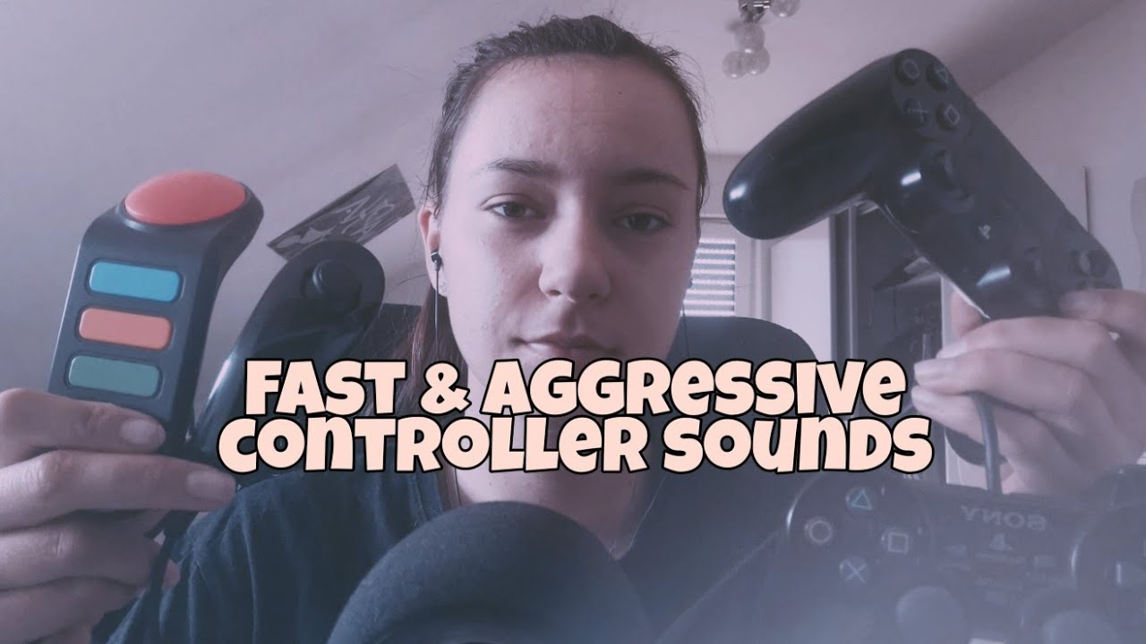 [ASMR] fast & aggressive controller sounds - YouTube