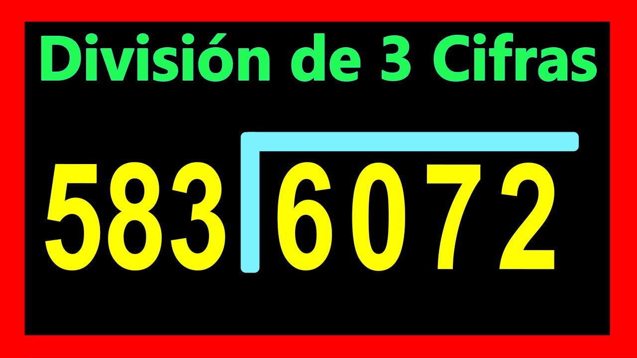 👉Divisiones de 3 cifras afuera y 4 adentro - YouTube