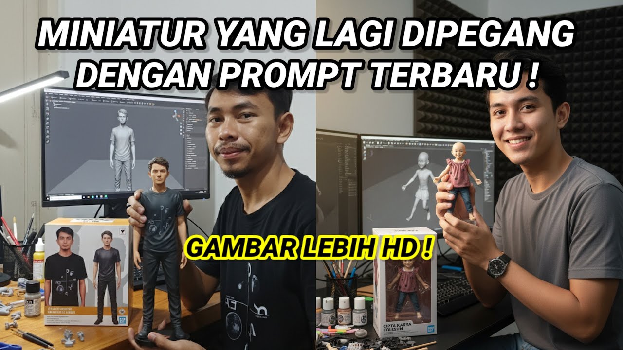 CARA BUAT FOTO MINIATUR YANG SEDANG DIPEGANG | GAMBAR LEBIH HD - YouTube