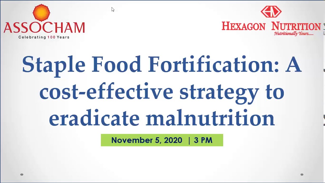 Staple Food Fortification: Webinar - YouTube