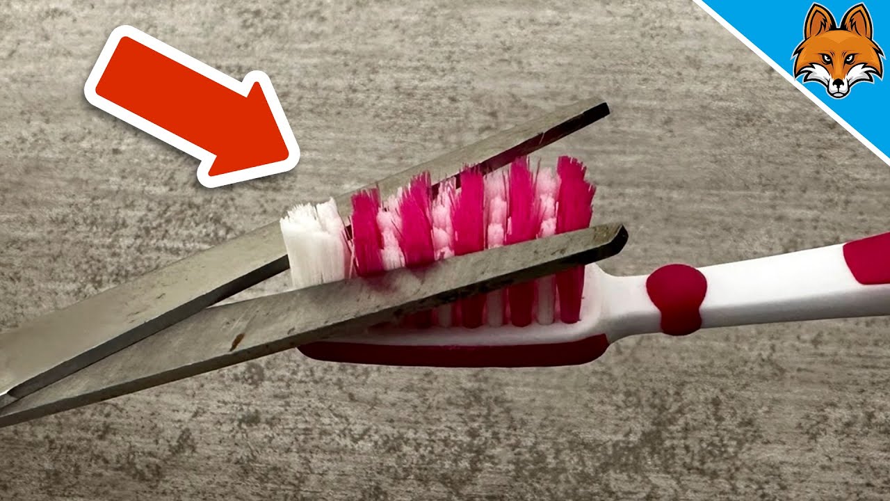 THAT'S WHY you should cut off the Bristles of your Toothbrush 💥 (GENIUS ...