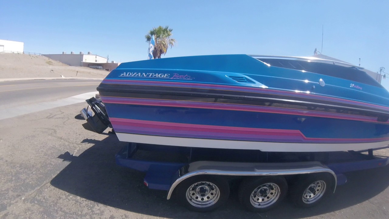 1991 Advantage Victory 27 TWIN ENGINE - YouTube
