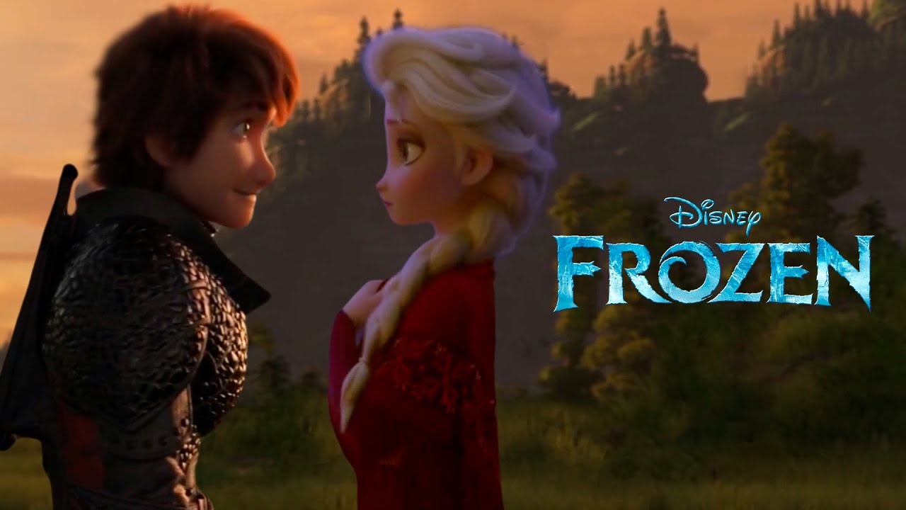 Elsa and Hiccup kiss | Frozen 3 [Hiccelsa Fanmade Scene 2023] - YouTube
