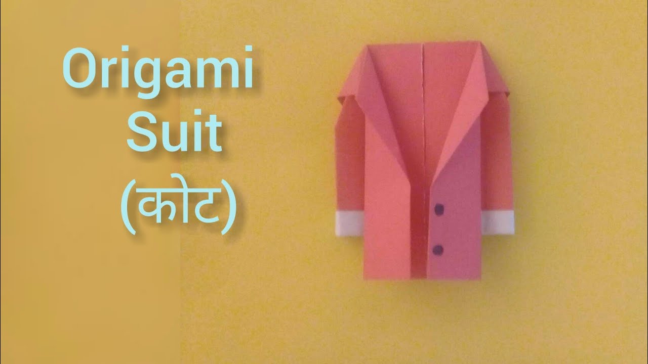 Origami suit || how to make paper suit || paper crafts || easy - YouTube