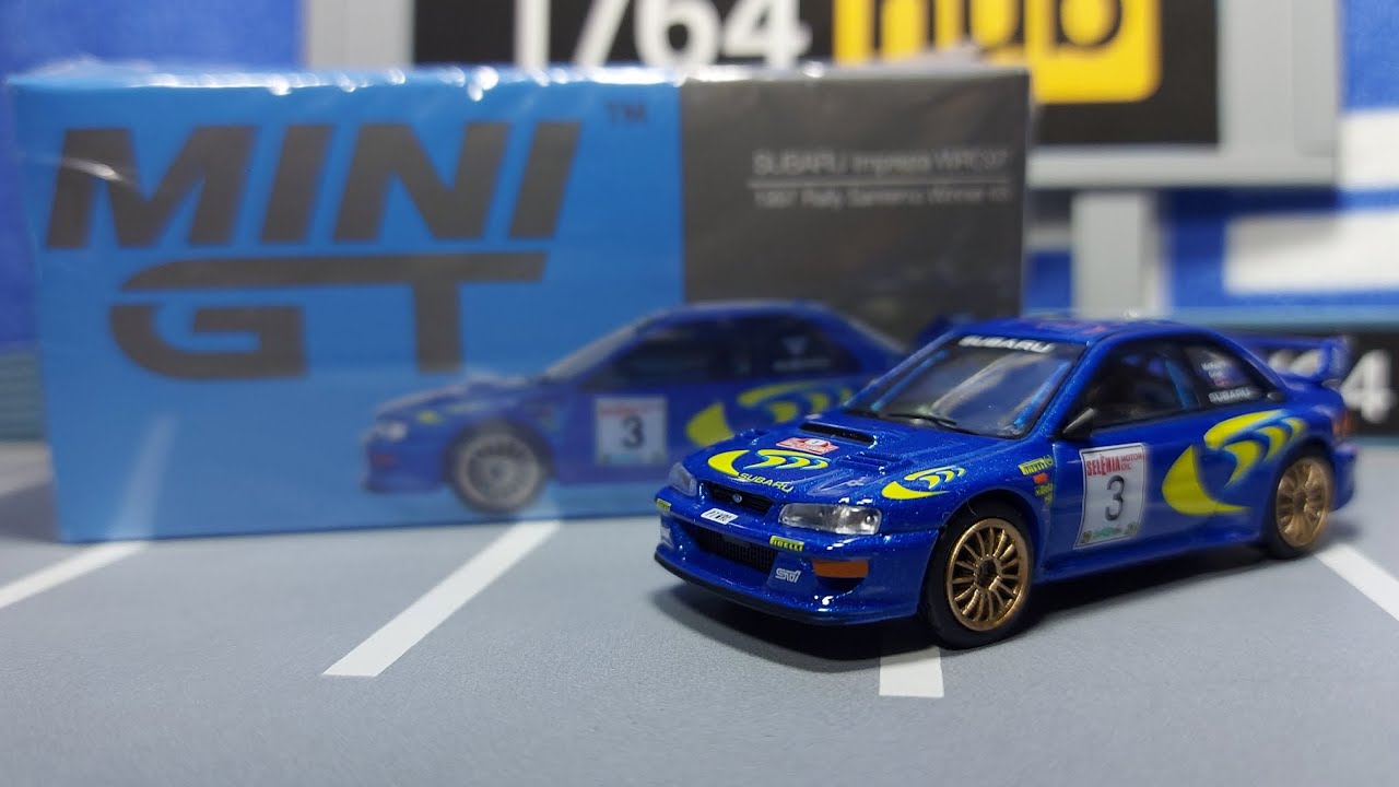Mini GT 1/64 - Subaru Impreza WRC97 1997 Rally Sanremo Winner #3 - YouTube