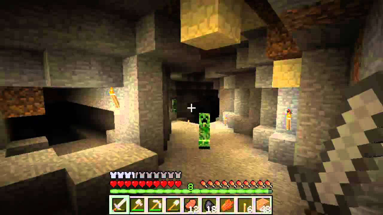 Minecraft with Nazo episode 8: Cavern of Creepers - YouTube