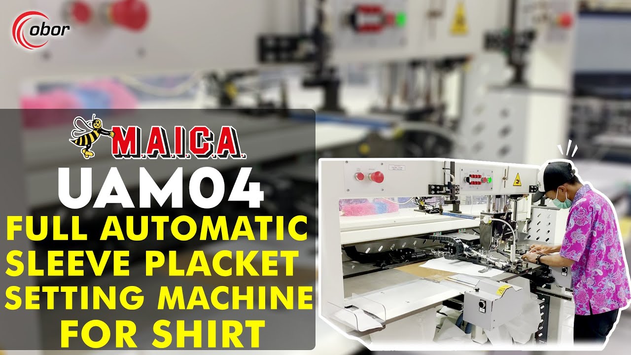 MAICA Italy UAM04 Full Automatic Sleeve Placket Setting Machine for ...