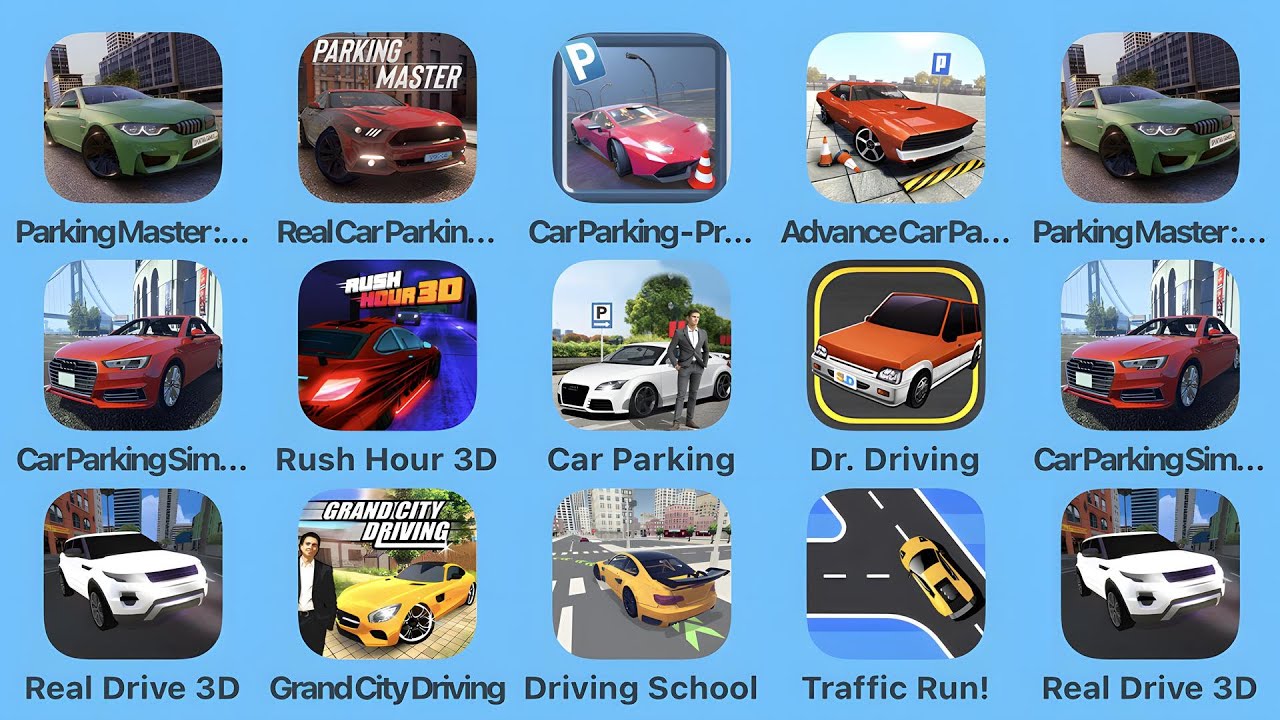 Parking Master, Real Car Parking, Car Parking Pro Driver, Car Parking ...