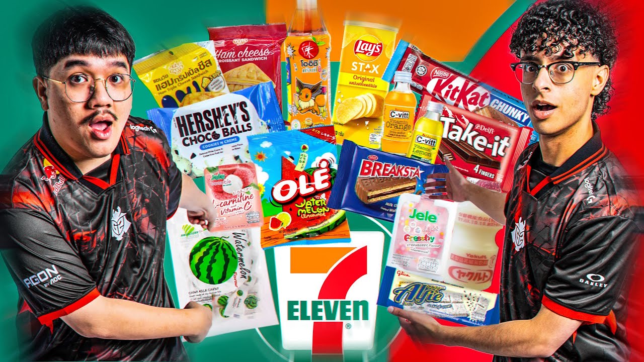 G2 Try All The Snacks At Thai 7-Eleven | VCT Bangkok - YouTube