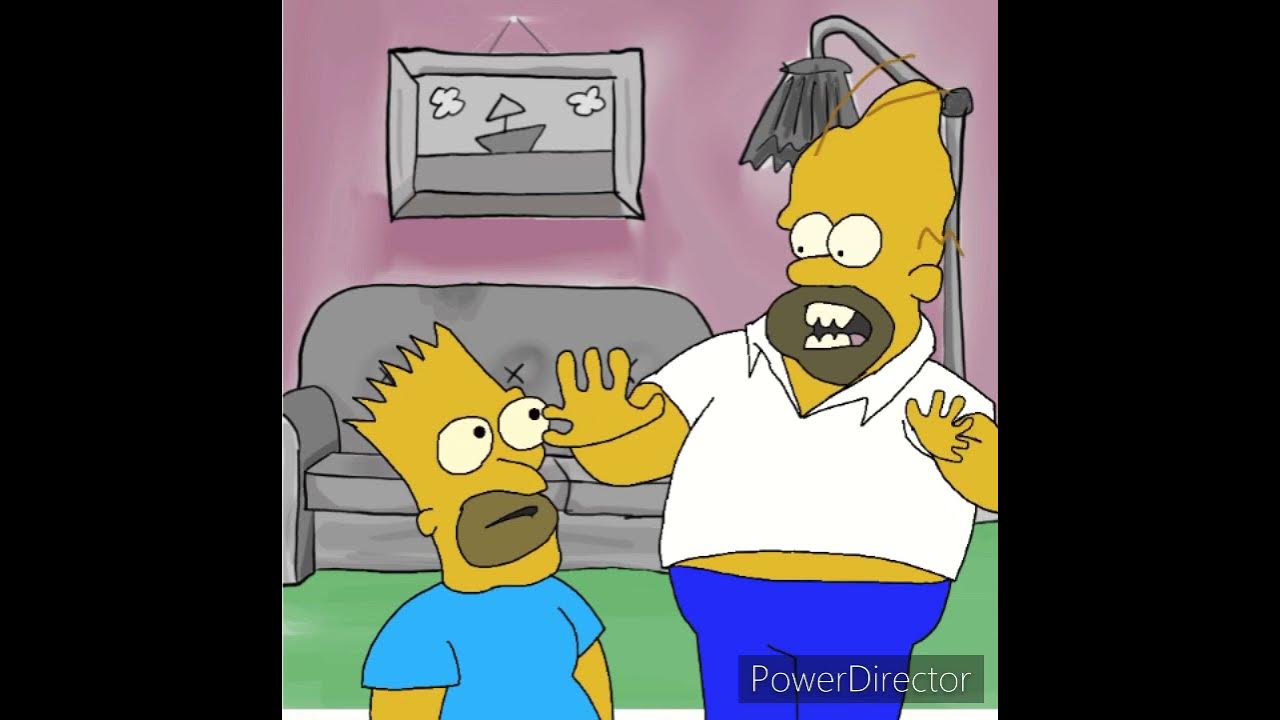 Homer says Why you little and strangles Bart (Animation) - YouTube