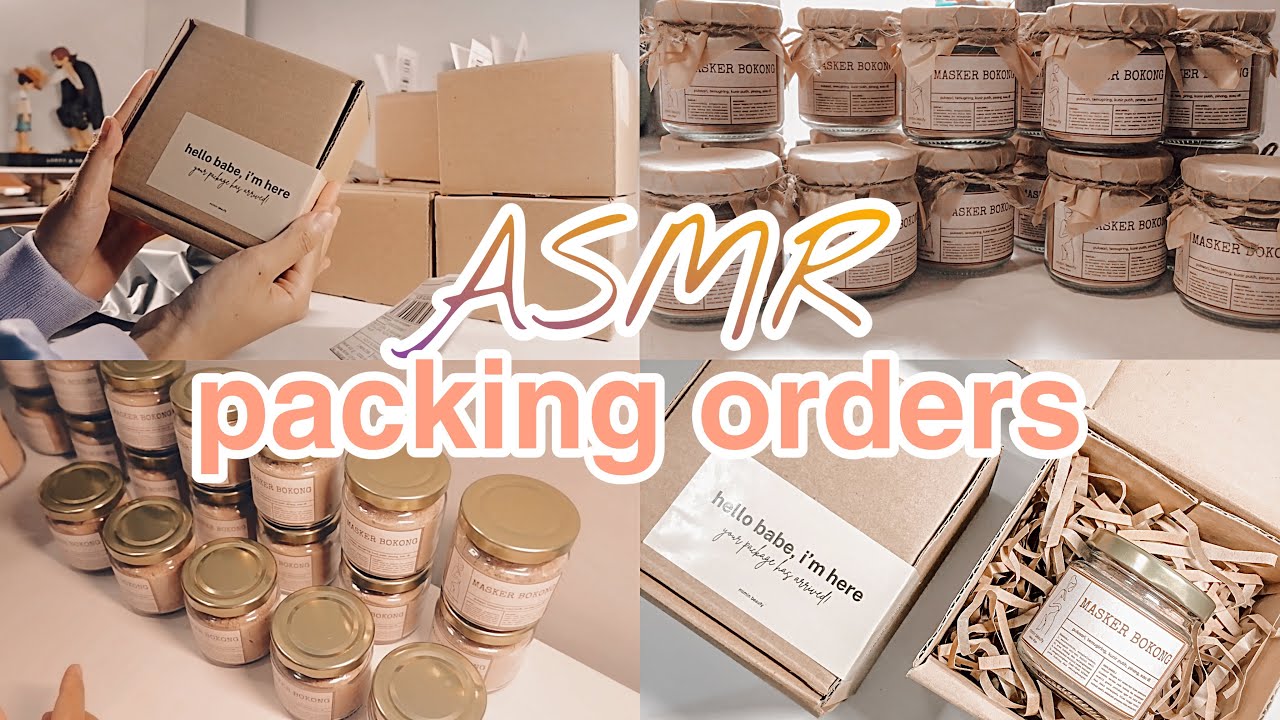 A trial using eco-friendly packaging, ASMR packing orders - YouTube