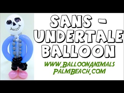 How To Make A Balloon Sans From Undertale - Balloon Animals Palm Beach ...