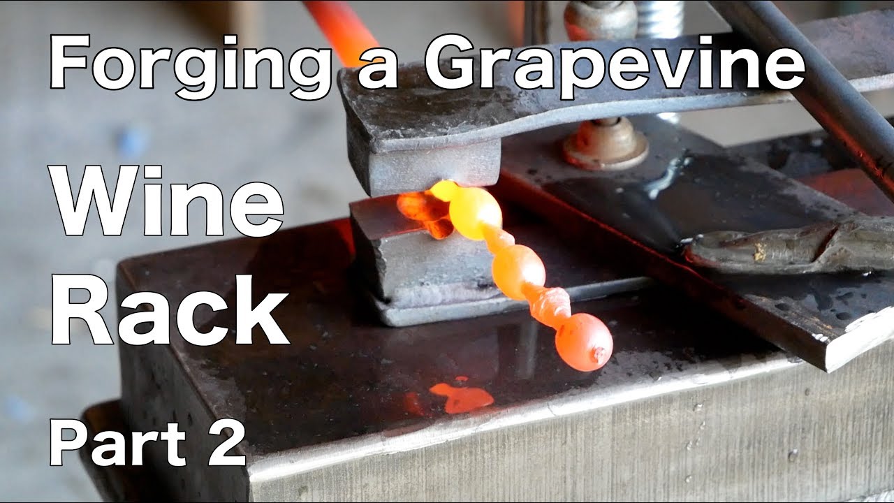 Metal Artwork: Forging a Grapevine Wine Rack Part 2: Grape clusters ...