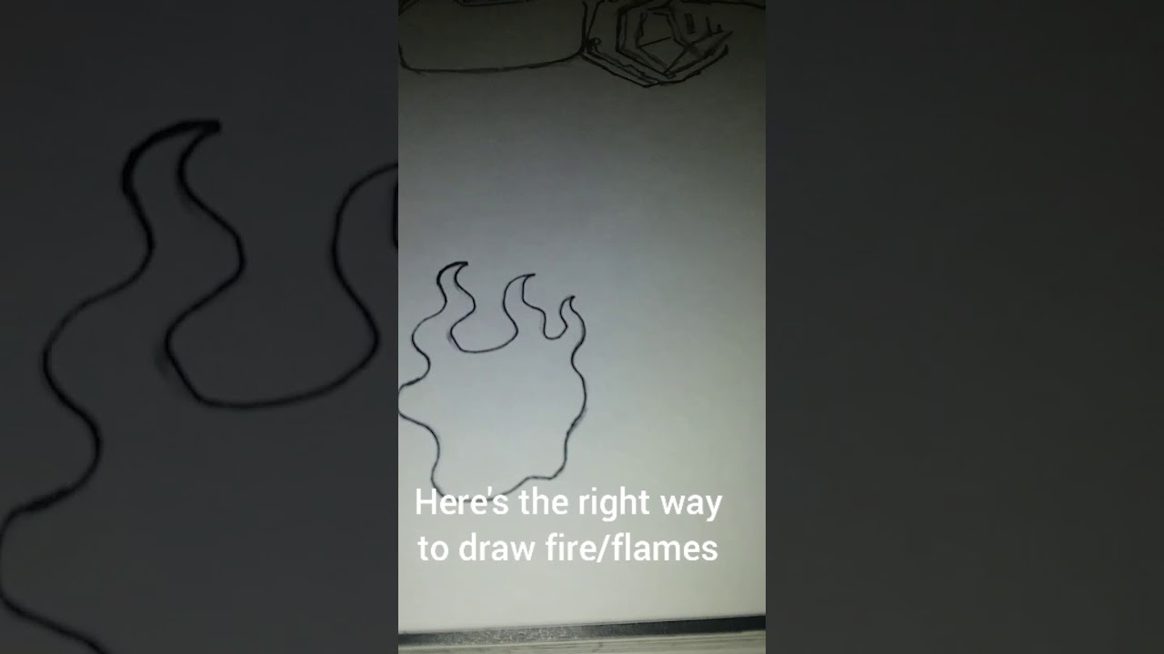 How to draw Fire/Flames realistic🔥😰 - YouTube