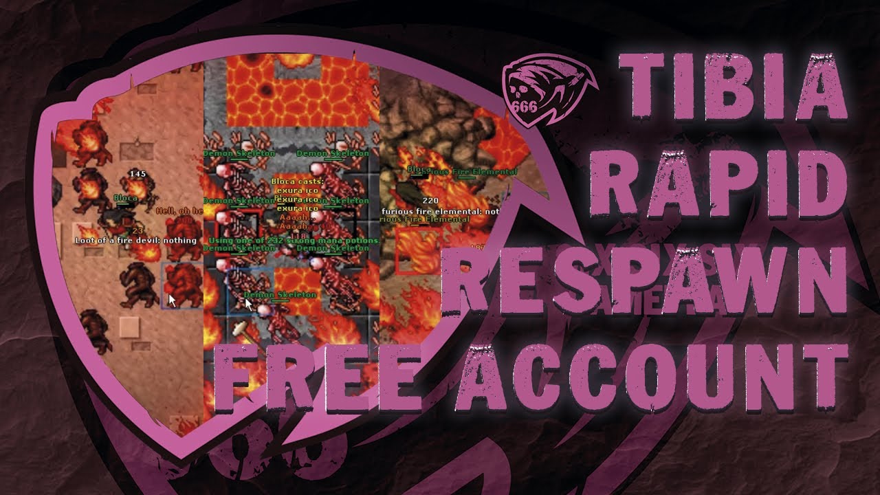 TIBIA - 03 Locais para Bestiary no Rapid Respawn - 65 Charm Points ...