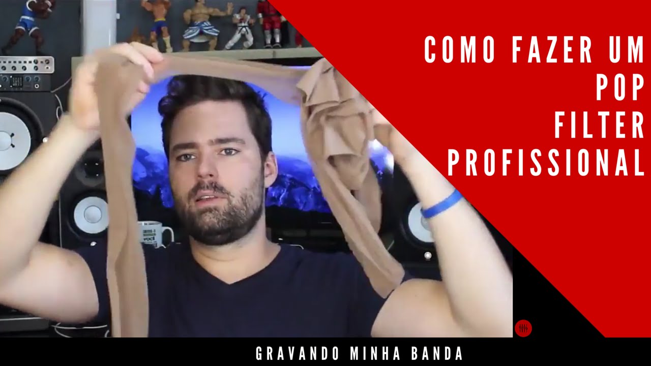 Como fazer um Pop Filter Profissional em 1 Minuto e 54 Segundos - YouTube