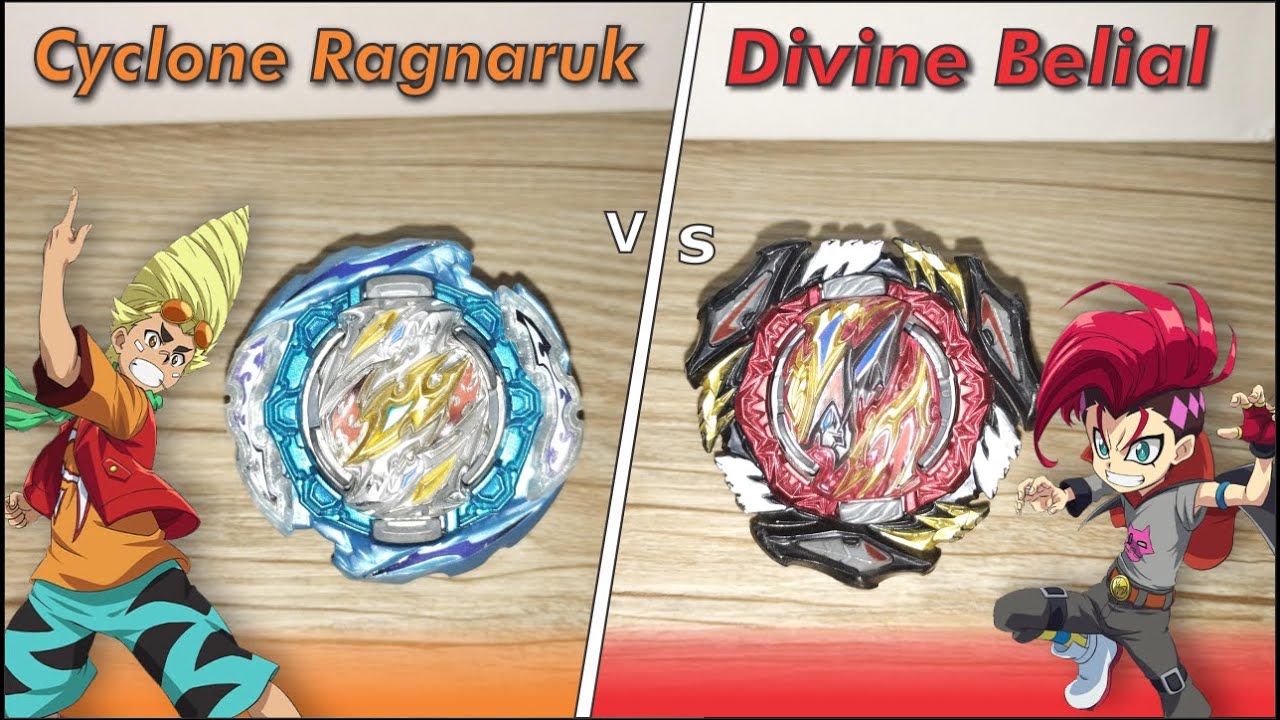 Batalha: Divine belial vs cyclone ragnaruk - Beyblade burst - YouTube