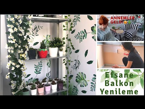 Balkon Dekorum  - Efsane Çiçek Köşem 🌵🌿 | Annemler geldi 😍 #günlükvlog
