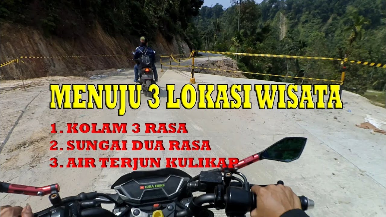 Jalan Menuju Tempat Wisata Sungai Dua Rasa dan Air terjun Kulikap - YouTube
