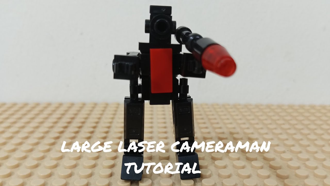 LEGO LARGE LASER CAMERAMAN TUTORIAL #skibiditoilet - YouTube