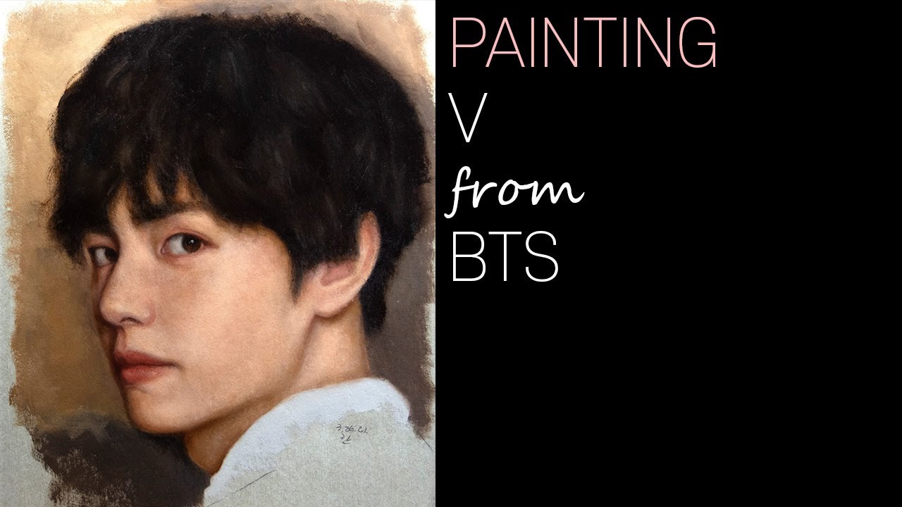 Oil Painting - V from BTS - YouTube