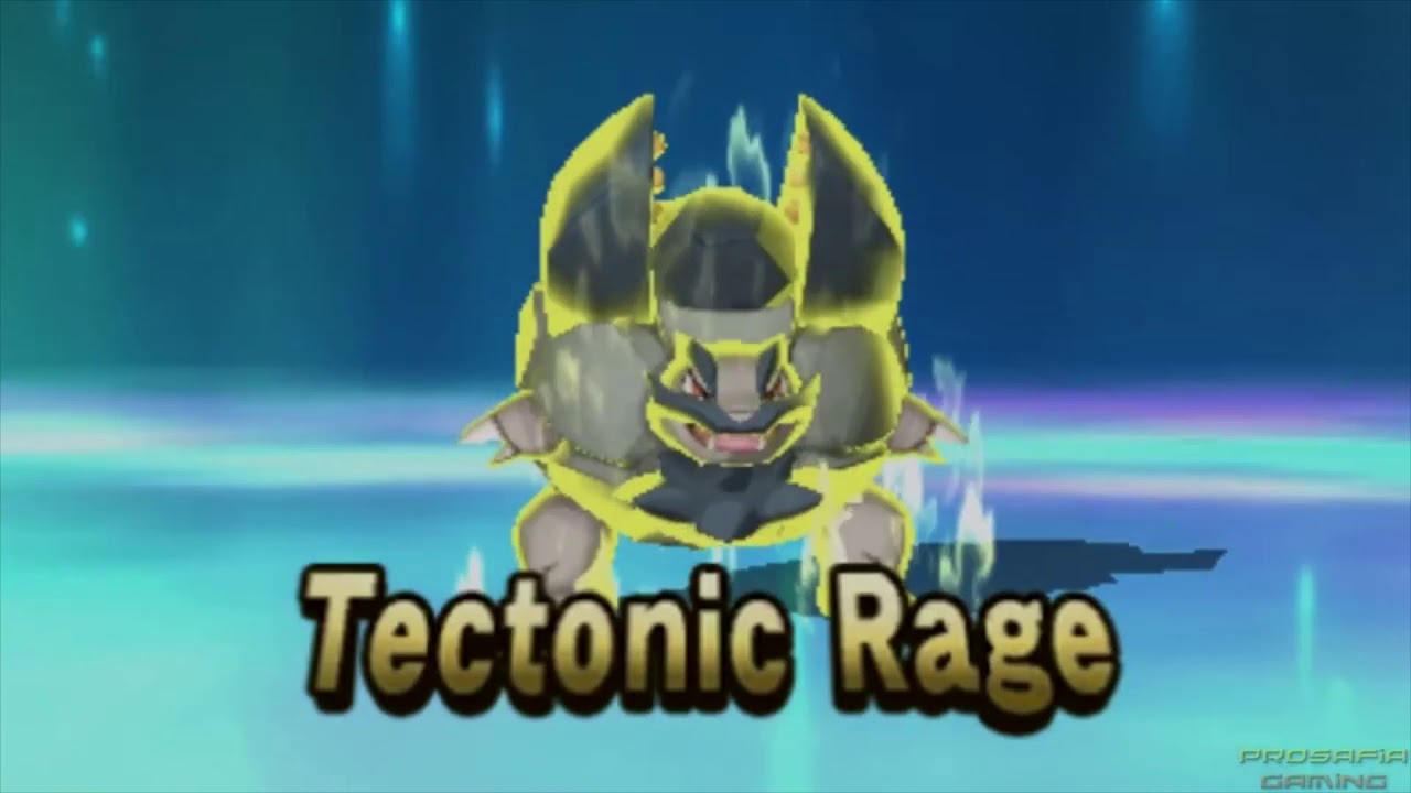 Golem's Tectonic Rage Z Move - YouTube