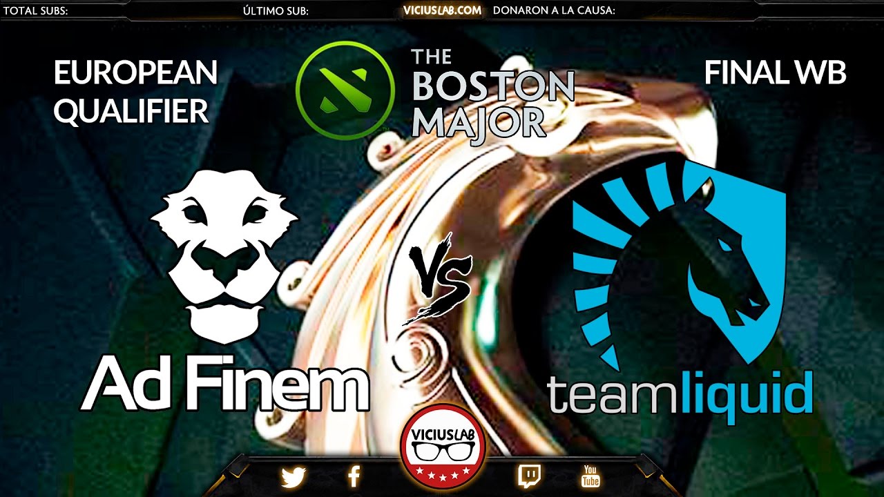 DOTA 2 - TEAM LIQUID vs AD FINEM - 1 - Final EU Q - THE BOSTON MAJOR ...