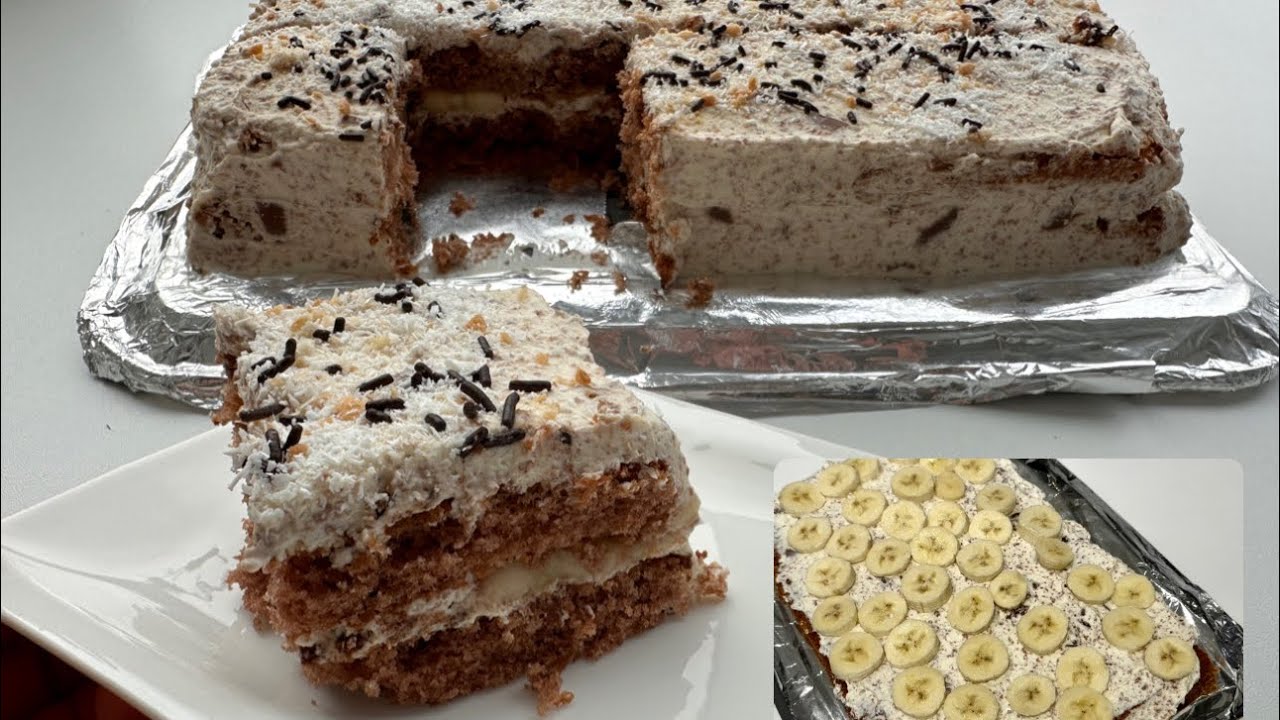 Bananenkuchen ganz einfach selber machen / Torte- Banane / Alabanisch🇦🇱 ...