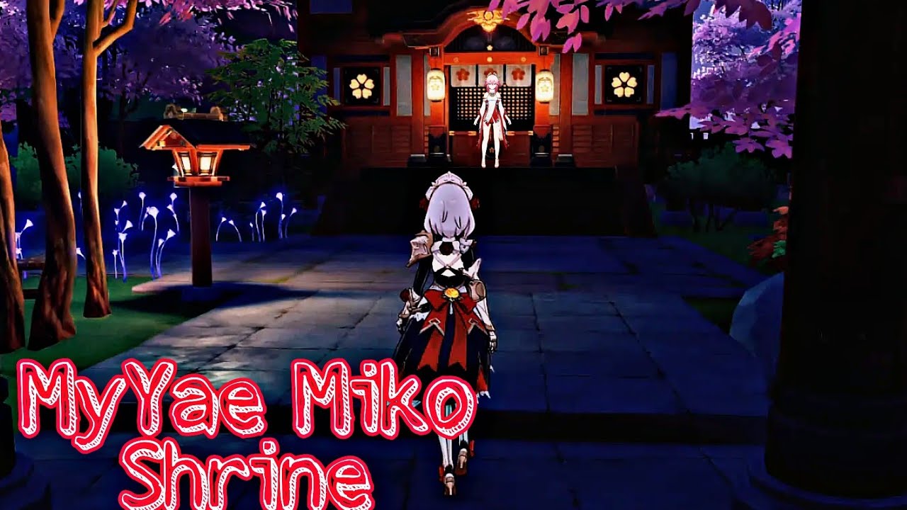 My Yae Miko Shrine for Rituals final version || Genshin Impact - YouTube