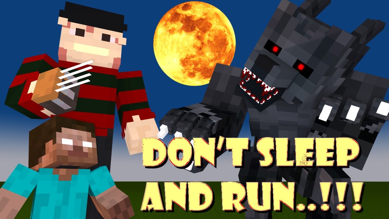 Horror Freddy Krueger and Werewolf Challenge - Minecraft Animation ...