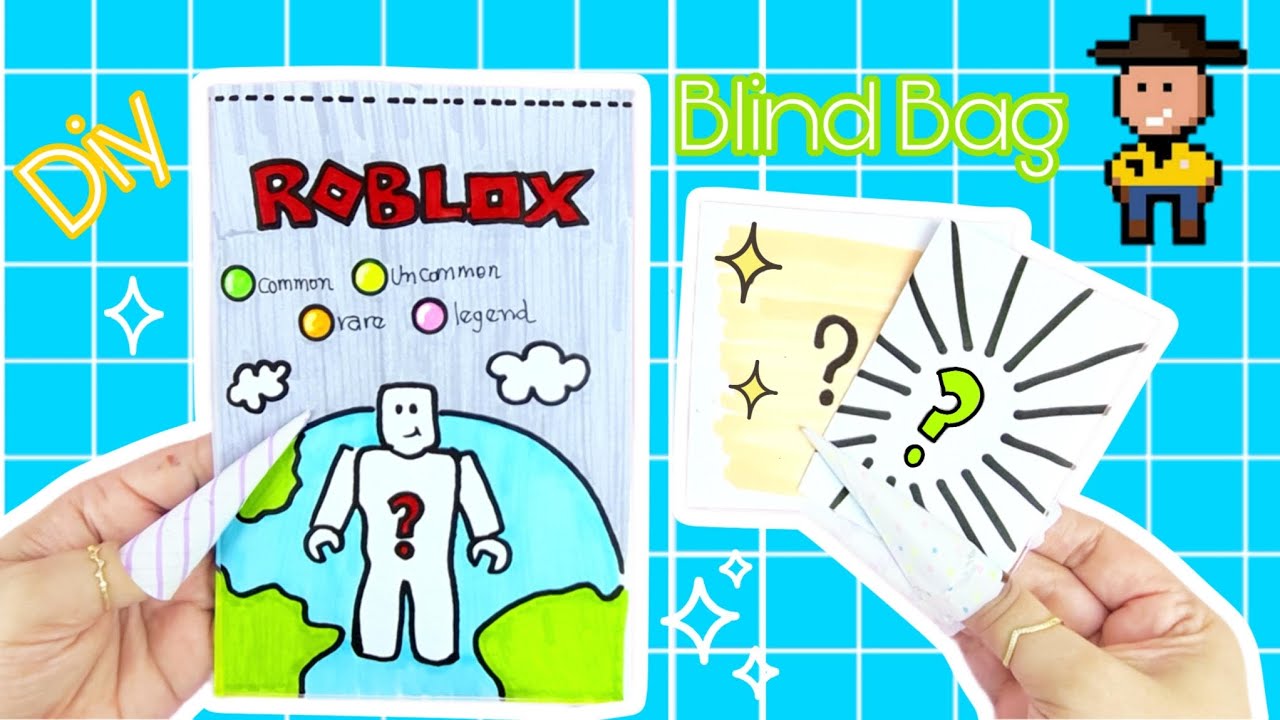 Blind Bag Roblox Tex HS Unboxing Outfit Como Fazer Saquinho Surpresa ...