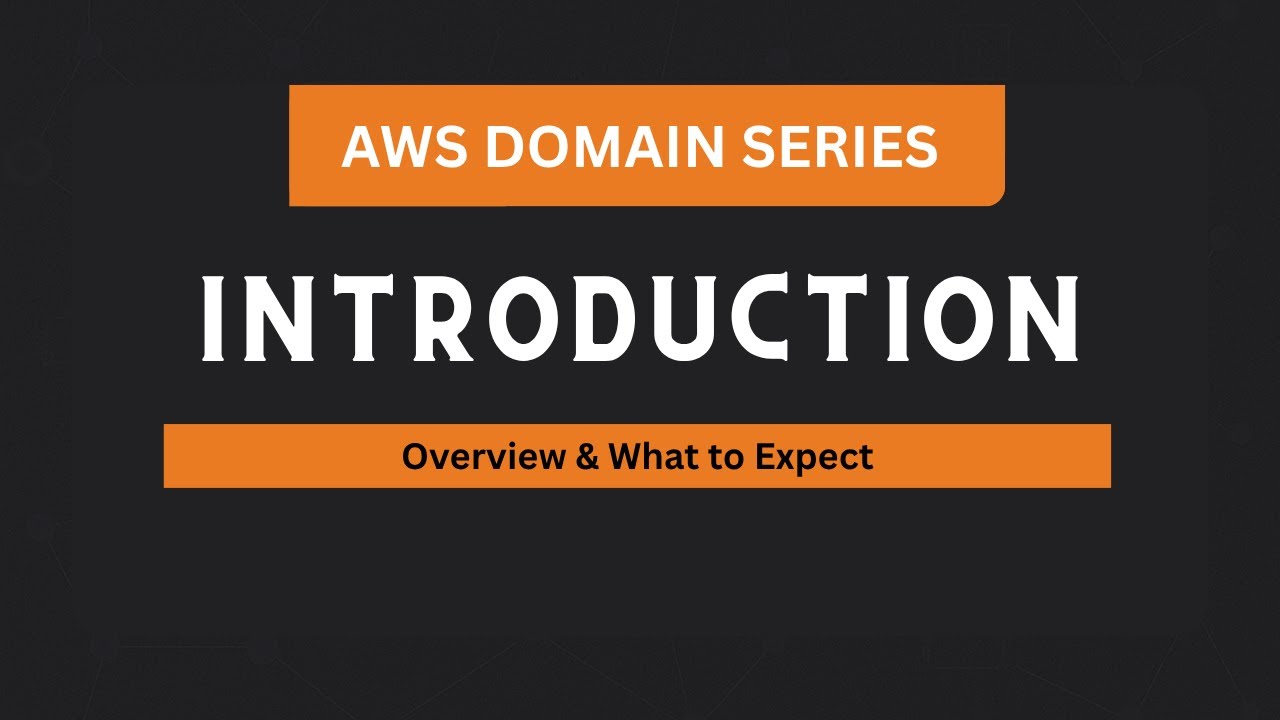 AWS Domain Series Introduction | Learn AWS the Right Way - YouTube