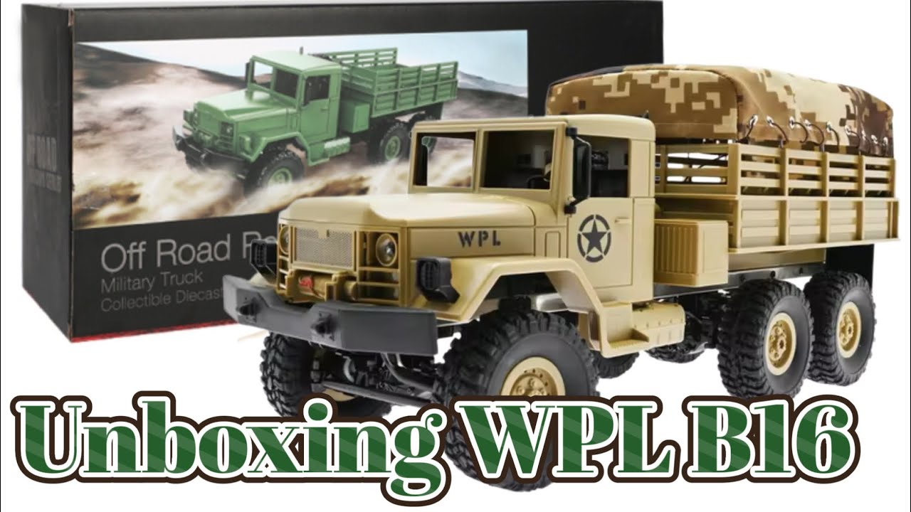 Unboxing the WPL B16 RTR (newest version) - YouTube