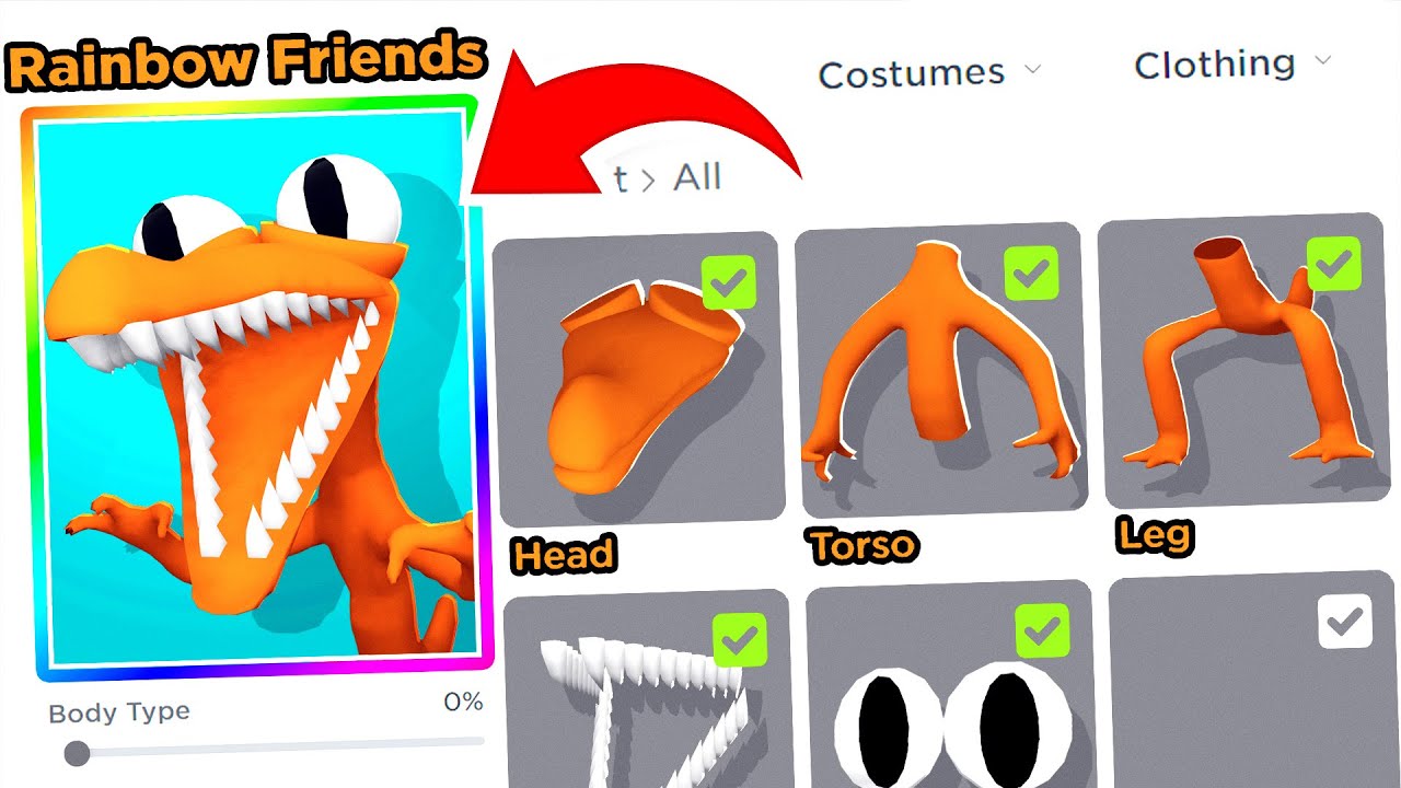 RAINBOW FRIENDS ORANGE ERSTELLEN in ROBLOX! - YouTube