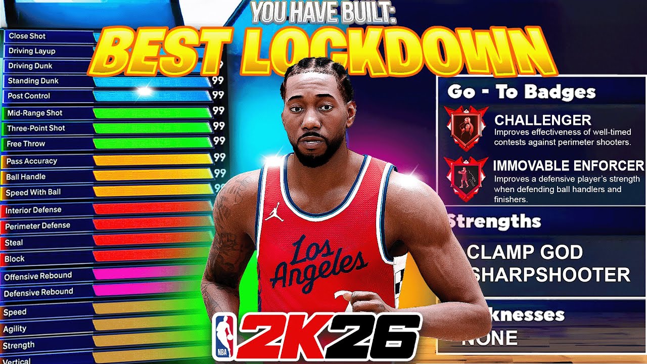 BEST LOCKDOWN BUILD on NBA 2K26 - LEGEND CHALLENGER, IMMOVABLE ...