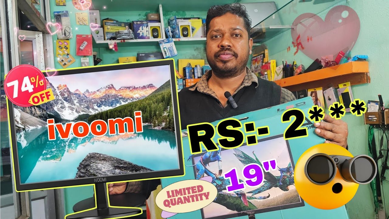 iVOOMi 19" Monitor unboxing and review 💕 Best IPS display Monitor 🎉 ...