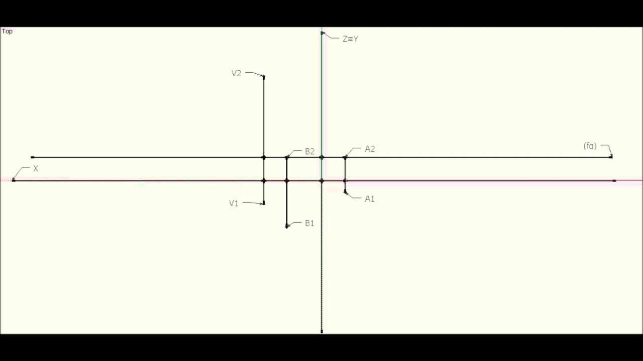 Pirâmide quadrangular obliqua contida num plano horizontal - YouTube