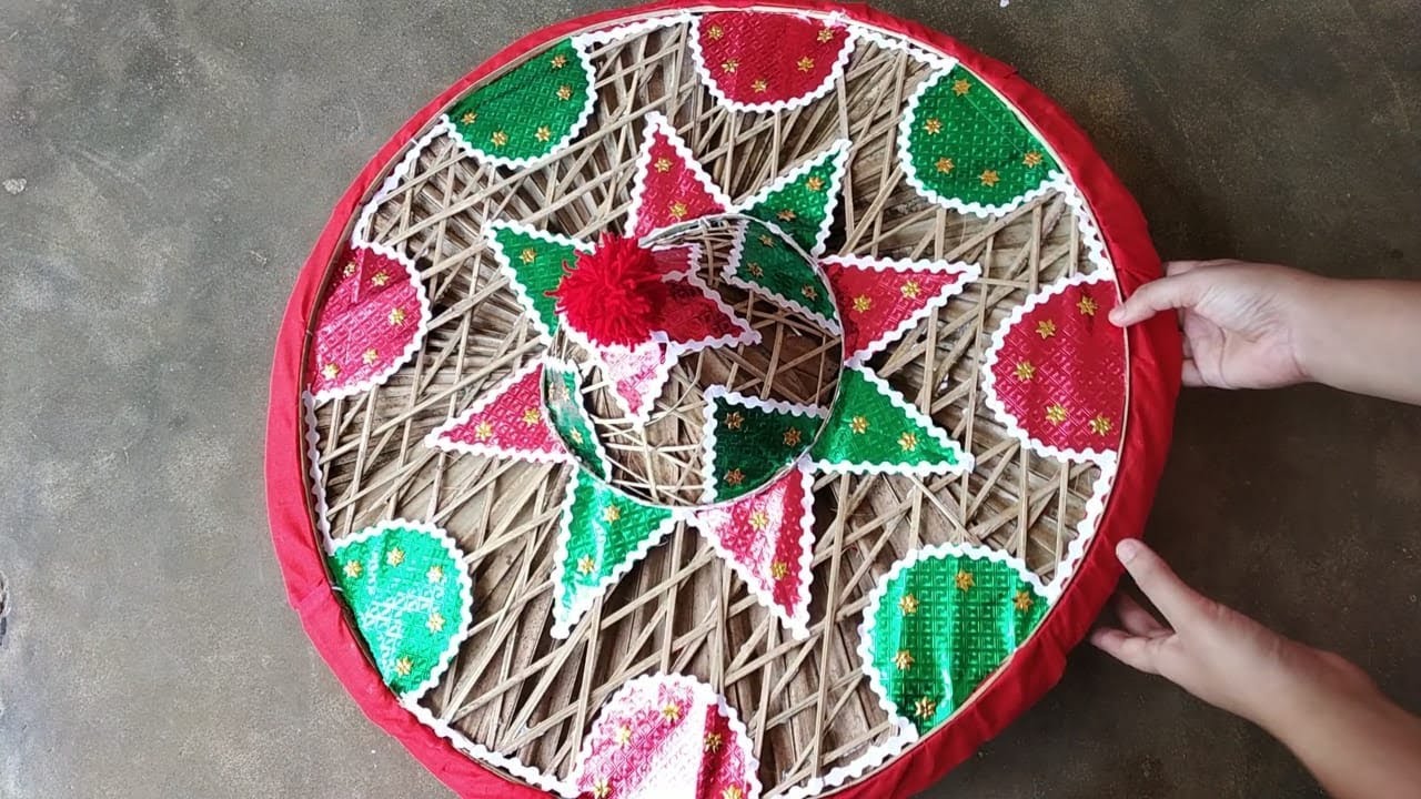 Making of JAPI /JAAPI #japimaking #Traditionaljapi #Assamesejaapi # ...