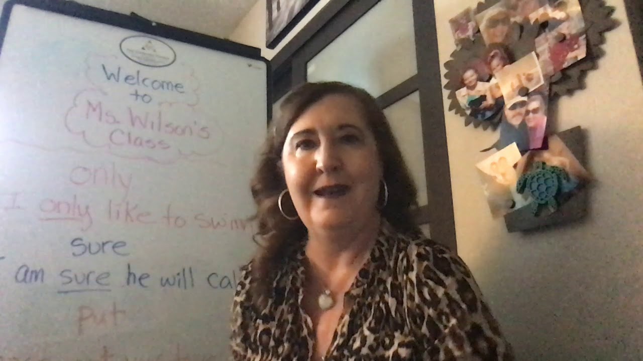 Sight word video only sure put - YouTube