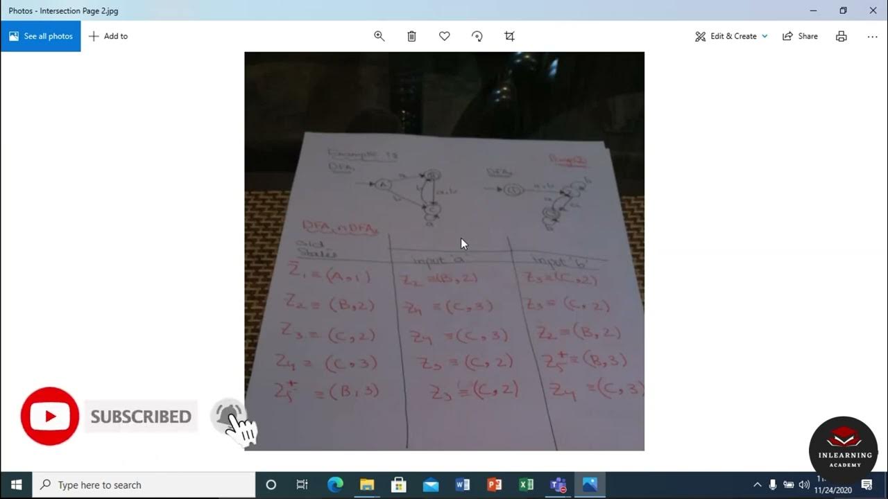 Intersection Of Two Finite Automata Fa Theory Of Computation Youtube