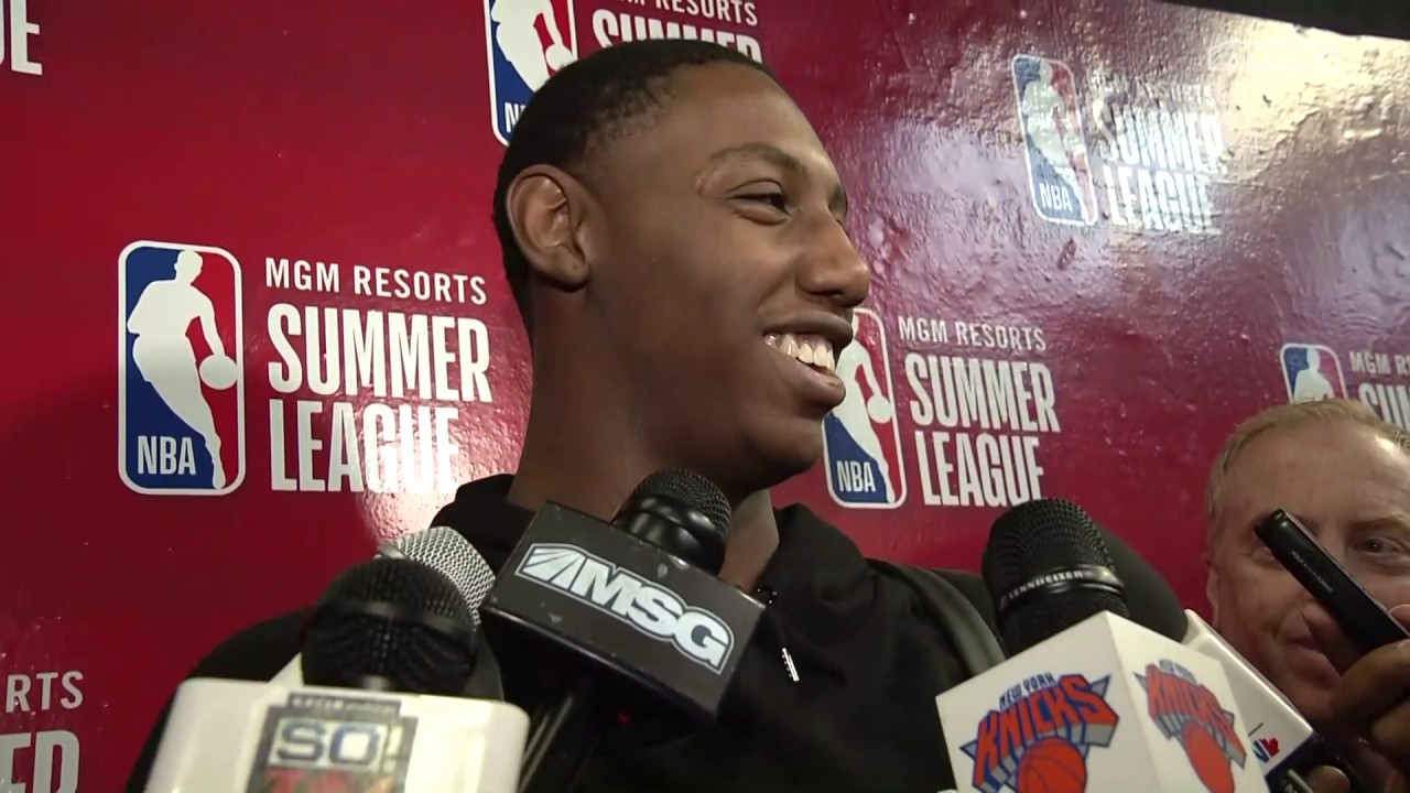 RJ Barrett Felt Great Getting First Win As A Knick | NBA - YouTube