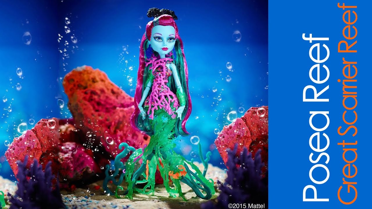 Monster High Posea Reef Great Scarrier Reef | Recensione/Review - YouTube