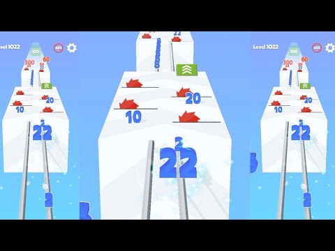 my number slides in iron rods | number merge | - YouTube